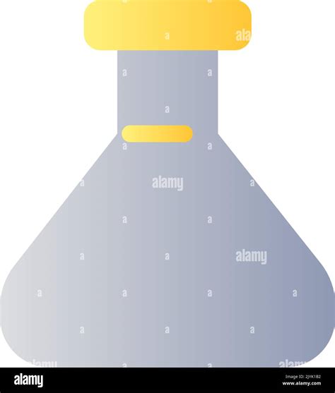 Erlenmeyer Rempli Jaune Banque Dimages Vectorielles Alamy