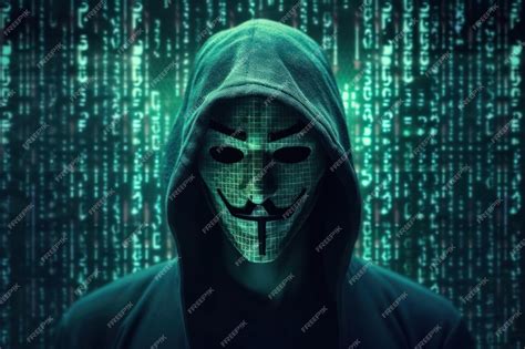 Premium Ai Image Anonymous Hacker Portrait Cybersecurity And