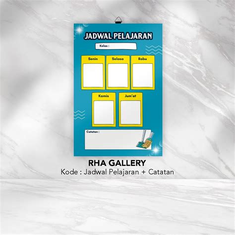 Jual RHA GALLERY Hiasan Dinding Struktur Organisasi Blue Edukasi