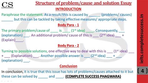 Causes Problems And Solutions Essay Complete Success IELTS