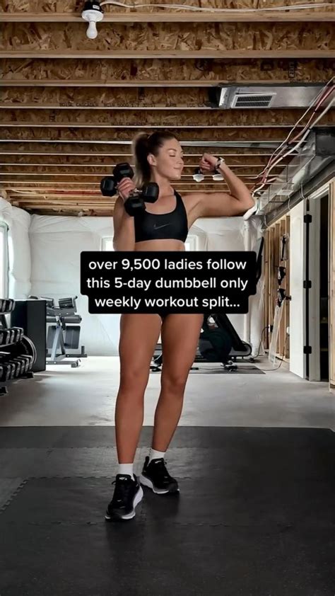 Over 9500 Ladies Follow This 5 Day Dumbbell Only Weekly Workout Split