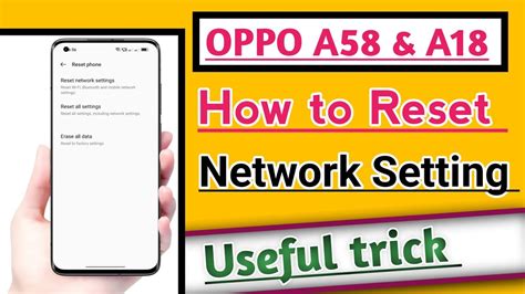 Oppo A58 And A18 How To Reset Network Setting Network