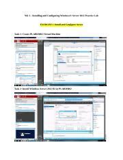 Week 1 Installing And Configuring Windows Server 2012 Practice Lab Docx Wk 1 Installing And