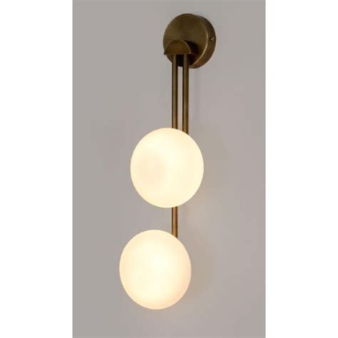 Link Two Glass Globe Wall Sconce By Lamp Shaper For Sale At 1stdibs