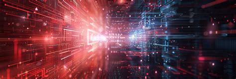 Dive Into A Futuristic Technology Background Filled With Digital Streams Of Data Stock