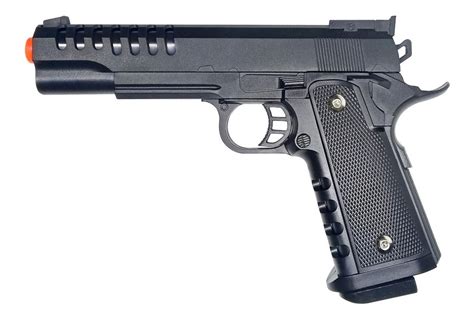 Kit Pistola Airsoft Spring Vigor 1911 V301 6mm Munição Bbs Frete Grátis