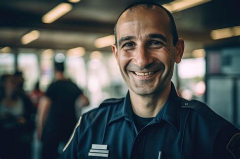 Premium Ai Image Portrait Of An Officer Generative Ai