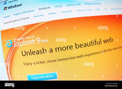 Internet Explorer Screen Stock Photos Internet Explorer Screen Stock Images Alamy