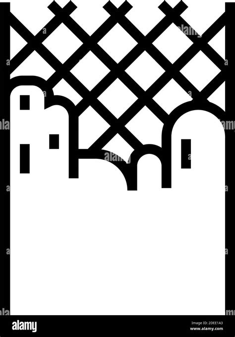 Concrete Layer Road Line Icon Vector Illustration Stock Vector Image