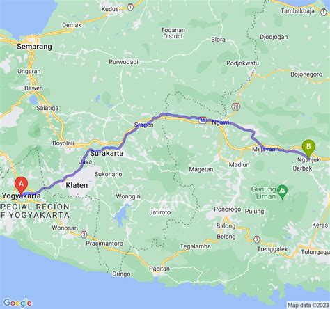 Jarak Dan Waktu Tempuh Dari Kota Yogyakarta Ke Kab Nganjuk Navi Id