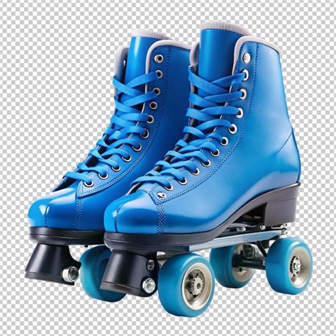 Patines Azules Sobre Un Fondo Transparente PSD Premium Generado Con IA