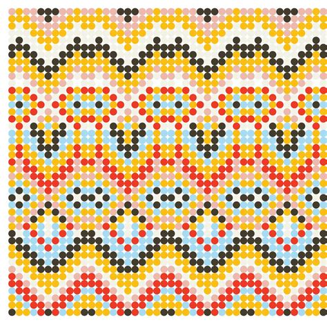 An Abstract Mosaic Of Multicolored Dots Forming A Wavy Pattern Against A White Background