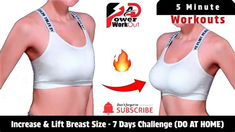 Increase Lift Breast Size Days Challenge DO AT HOME By Power Workout D YouTube