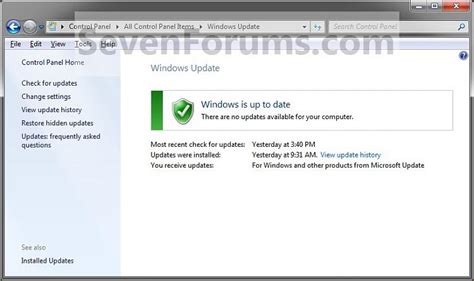 Windows Update Hide Or Restore Hidden Updates Tutorials