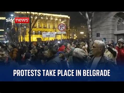 Watch Live Serbian Opposition Holds Protest In Belgrade After
