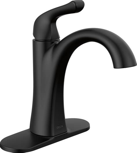 Single Hole Bathroom Faucet 1l Recertified In Matte Black 15840lf Bl