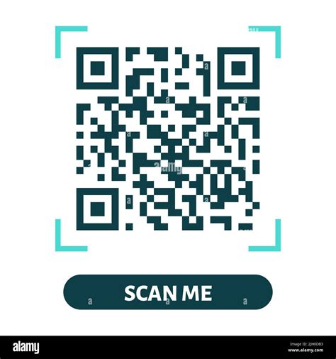 Scan Me Qr Code Design Qr Code For Payment Text Transfer With Scan Me Button Vector