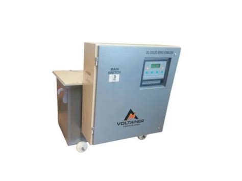 75 Kva Digital Three Phase Oil Cooled Servo Voltage Stabilizer For