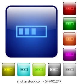 Progressbar Icons Rounded Square Color Glossy 스톡 벡터 로열티 프리 547401247