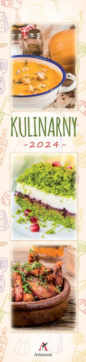 Kalendarz ścienny 2024 miesięczny Artsezon kulinarny Artsezon Sklep