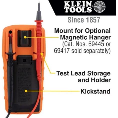 Klein 600 Volt Digital Multi Meter Manual Ranging