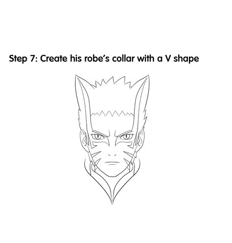 How To Draw Naruto In Baryon Mode Easy Step By Step Tutorial Fantasy