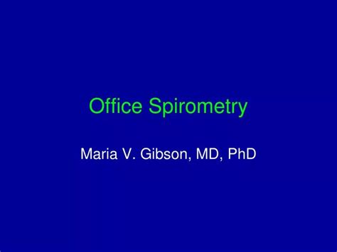 Ppt Office Spirometry Powerpoint Presentation Free Download Id961861