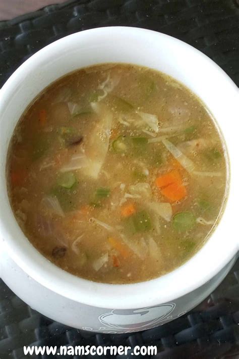 Sweet Corn Vegetable Soup Sweet Corn Soup Recipe Nams Corner