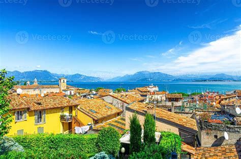 Aerial Panoramic View Of Desenzano Del Garda 6107018 Stock Photo At
