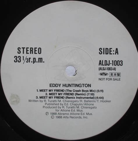 V.A 12 国内プロモ EDDY HUNTINGTON / MEET MY FRIEND REMIX b. LORRAINE MCKANE / LET THE NIGHT TAKE THE ...