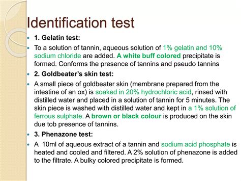 Tannins Pptx Chemistry Science