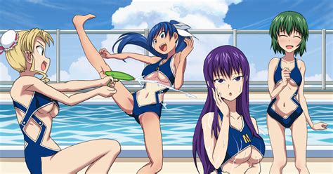 クイズマジックアカデミー アカデミー指定水着壁紙風 はびりすのイラスト Pixiv