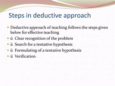 Deductive Method By Jamie Vasquez Ppt