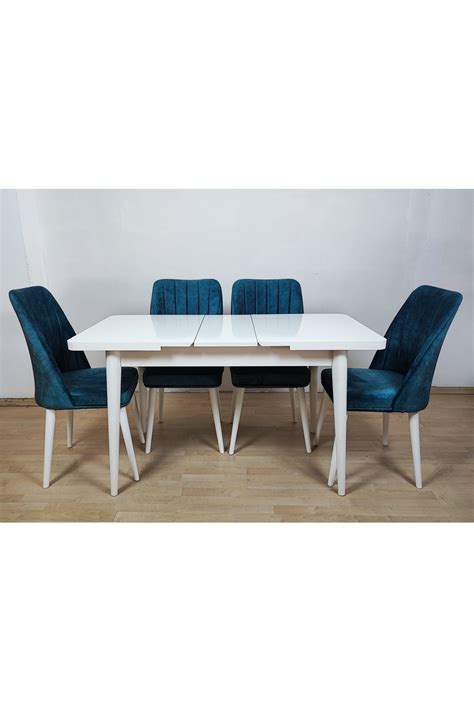 Erezogulları Mobilya Ekonomik Kelebek Açılır Mutfak Yemek Masa Sandalye Takımı Mdf 75 130cm
