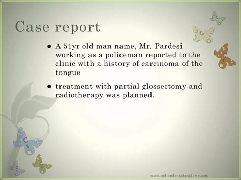 Partial Glossectomy Online Orthodontic Courses Pptx