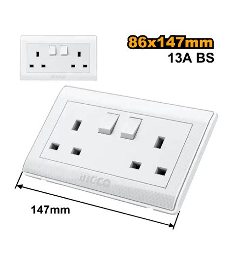 Authentic Ingco 2 Gang Socket Hesst0213a