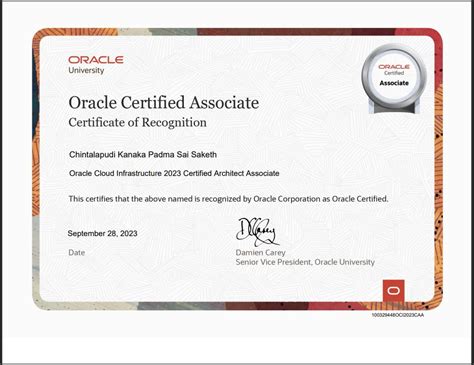 Saketh Chintalapudi On Linkedin Connections Oraclecloud Certified