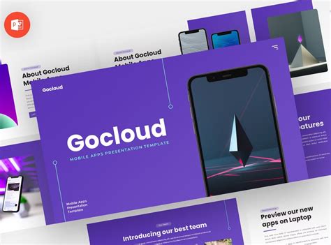 Gocloud Mobile App Powerpoint Template By SlideMaster On Dribbble