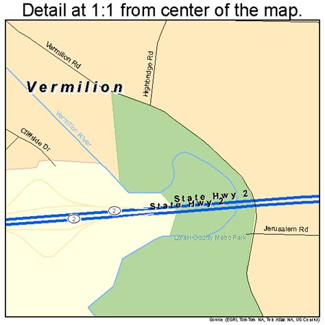 Vermilion Ohio Street Map 3979716