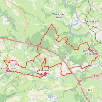 Trace Gps Pommiers Et Le Poirier Pommiers En Forez Itin Raire Parcours