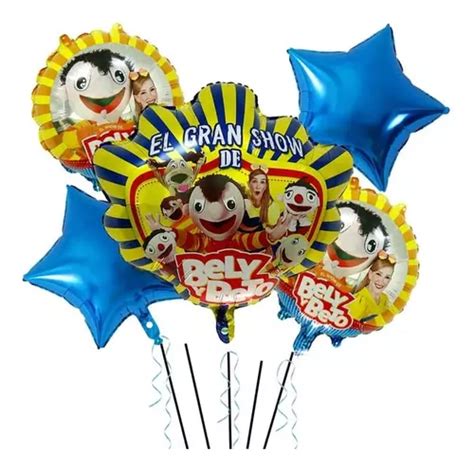 Kit Globos Metalicos Bely Y Beto Estrellas Cumplea Os Cuotas Sin Inter S