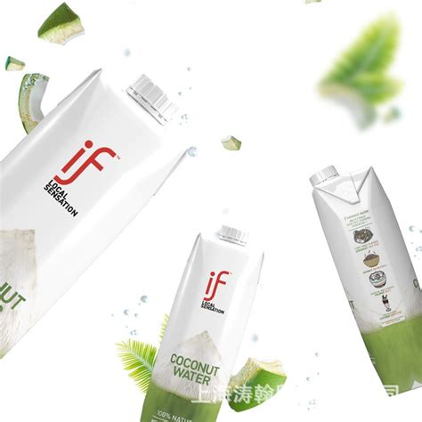 泰国进口if椰子水1l12瓶整箱批发天然电解质水if100椰子水 阿里巴巴