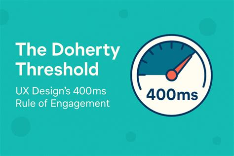 The Doherty Threshold Ux Designs 400ms Rule Of Engagement