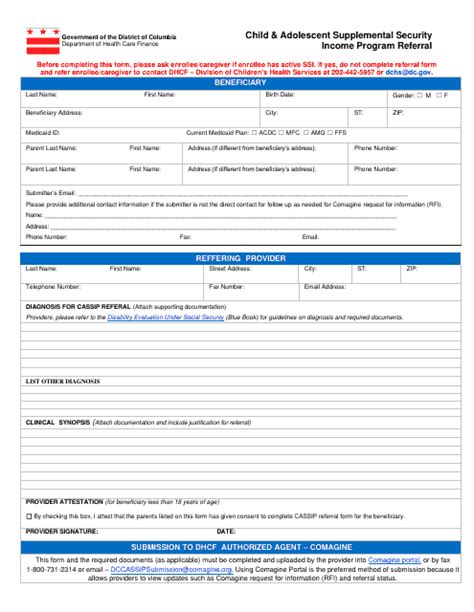 Supplemental Security Income Templates Pdf Download Fill And Print For