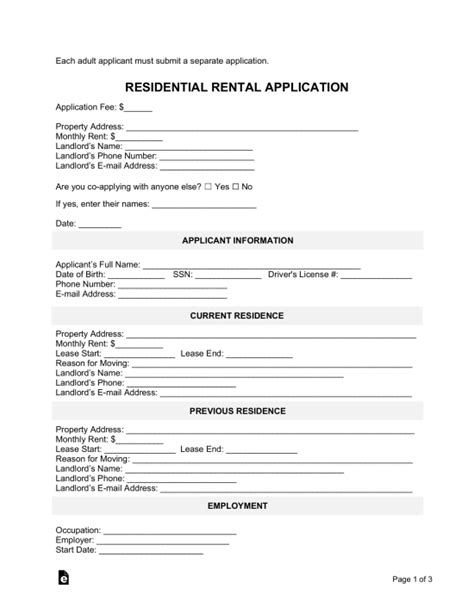 Free Texas Apartment Association Residential Lease Agreement Form Pdf