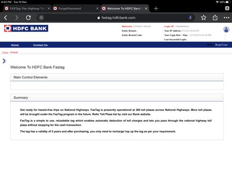 Hdfc Bank — Fastag