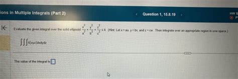 [college Multivariable Integral Calculus] Triple Integral Uvw