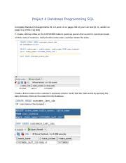 Project Database Programming Sql Docx Project Database Programming Sql Complete Hands On