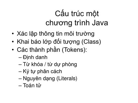 PPT BÀI GIẢNG LẬP TRÌNH JAVA GV HUỲNH CÔNG PHÁP PowerPoint Presentation ID
