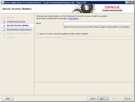 Create Fusion Applications Response File Ora Training Blog
